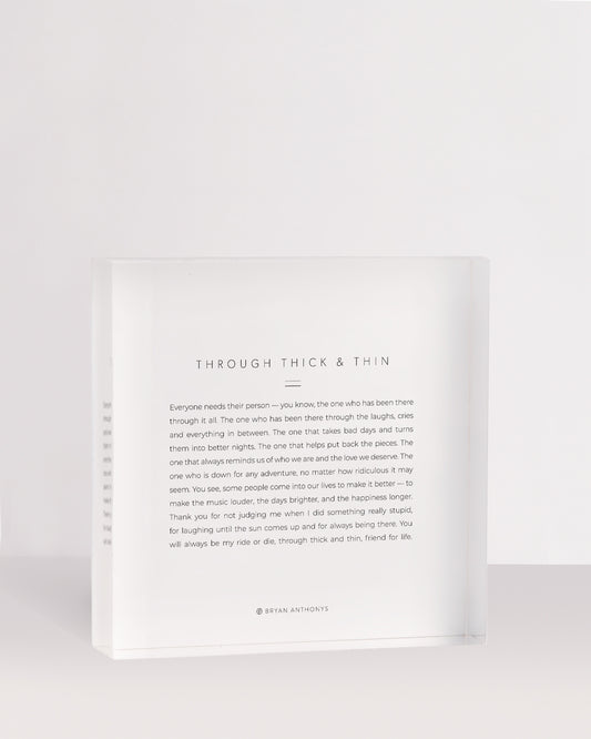 Through Thick & Thin – Bryan Anthonys