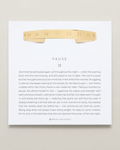 Pause Engraved Cuff | Bryan Anthonys
