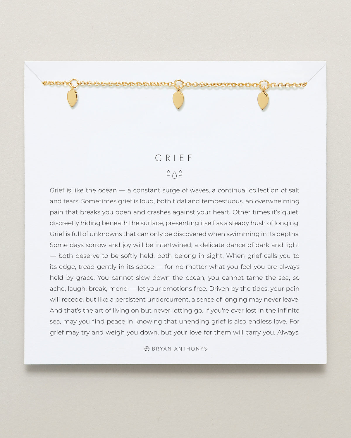 Grief Necklace | Bryan Anthonys