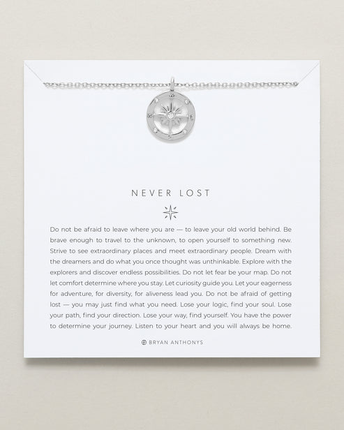 Never Lost Compass Necklace | Bryan Anthonys