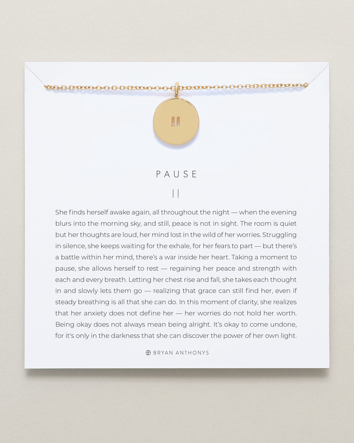 Pause Necklace | Bryan Anthonys