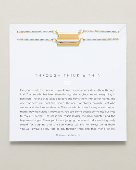 Through Thick & Thin Necklace Set | Bryan Anthonys